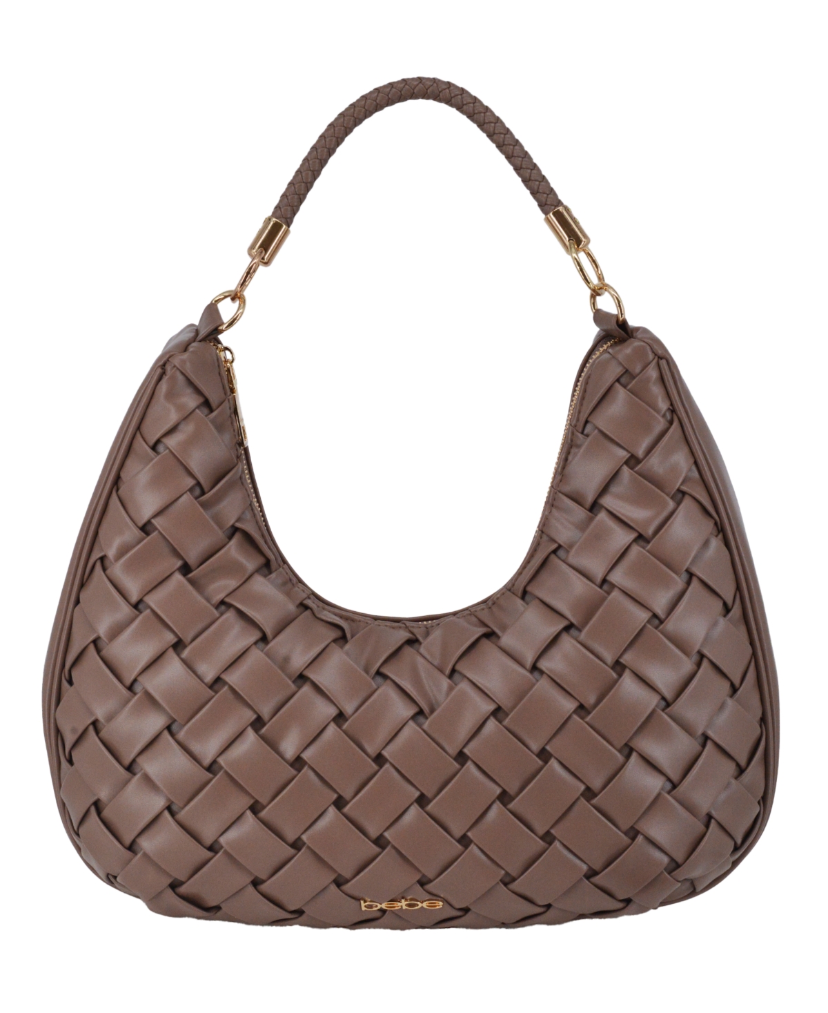 Click here for Bebe Womens Luca Small Hobo Bag - Taupe prices