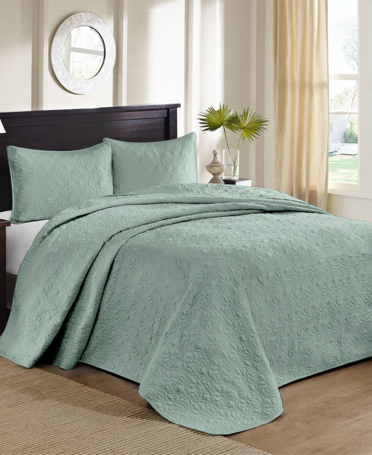 Click here for Madison Park Quebec Quilted 3-Pc. Bedspread Set  Q... prices