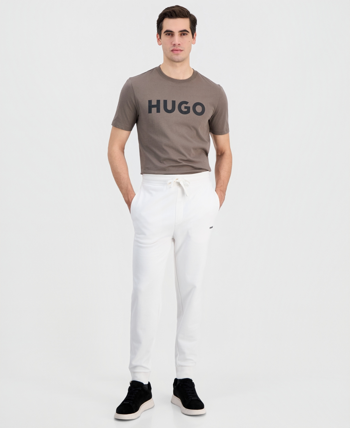 Click here for Hugo Boss Mens Dayote Jersey Trouser Pants - NATUR... prices