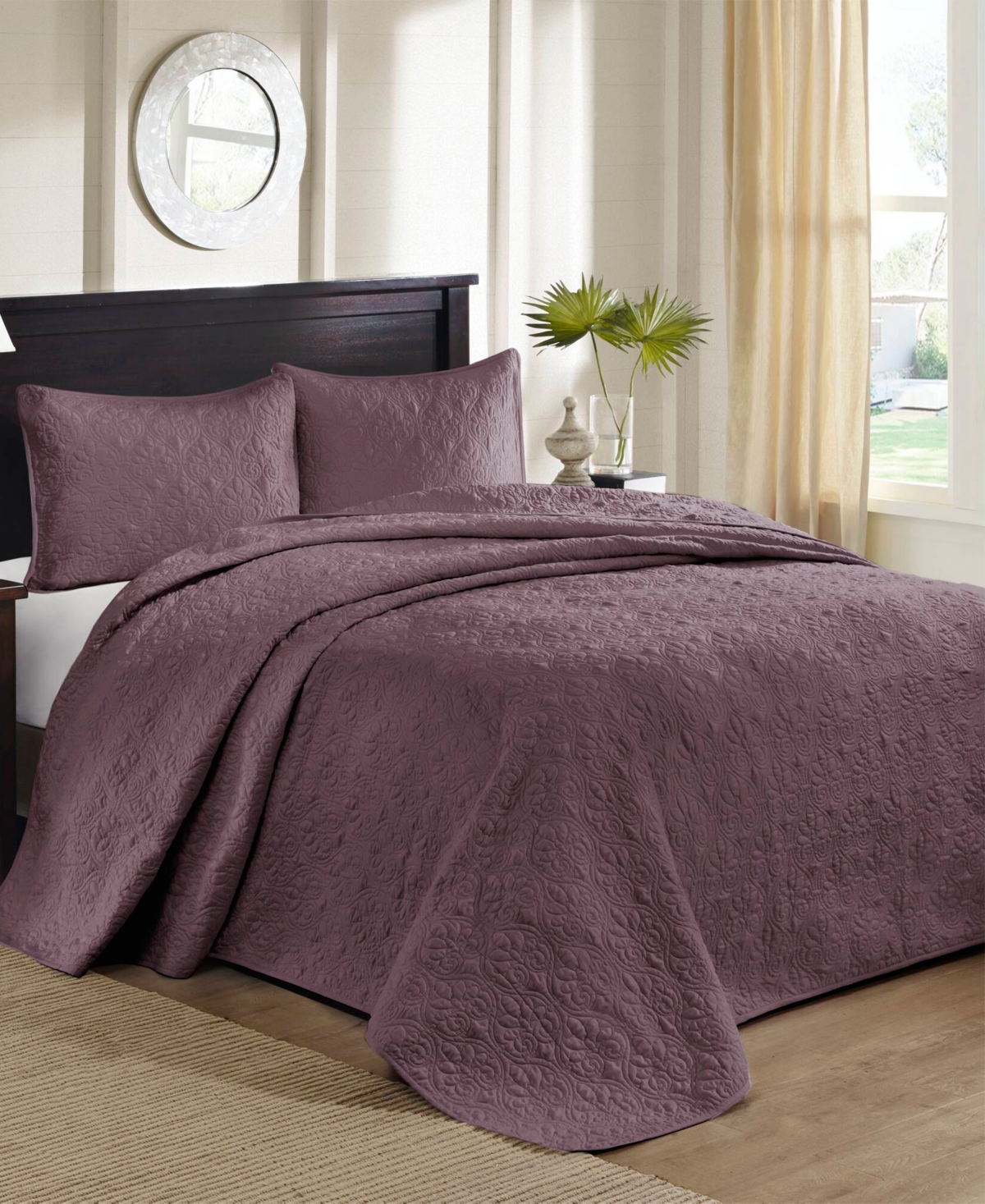 Click here for Madison Park Quebec Quilted 3-Pc. Bedspread Set  K... prices