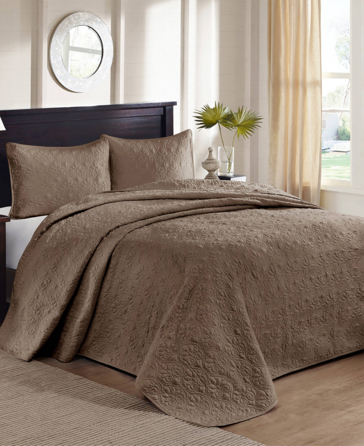 Click here for Madison Park Quebec Quilted 3-Pc. Bedspread Set  K... prices