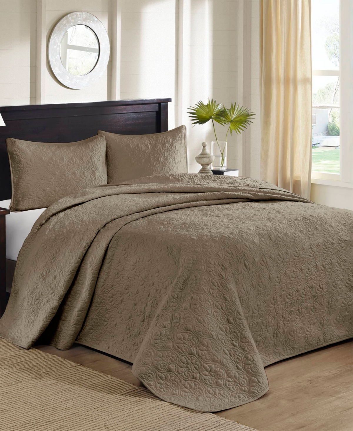 Click here for Madison Park Quebec Quilted 3-Pc. Bedspread Set  K... prices