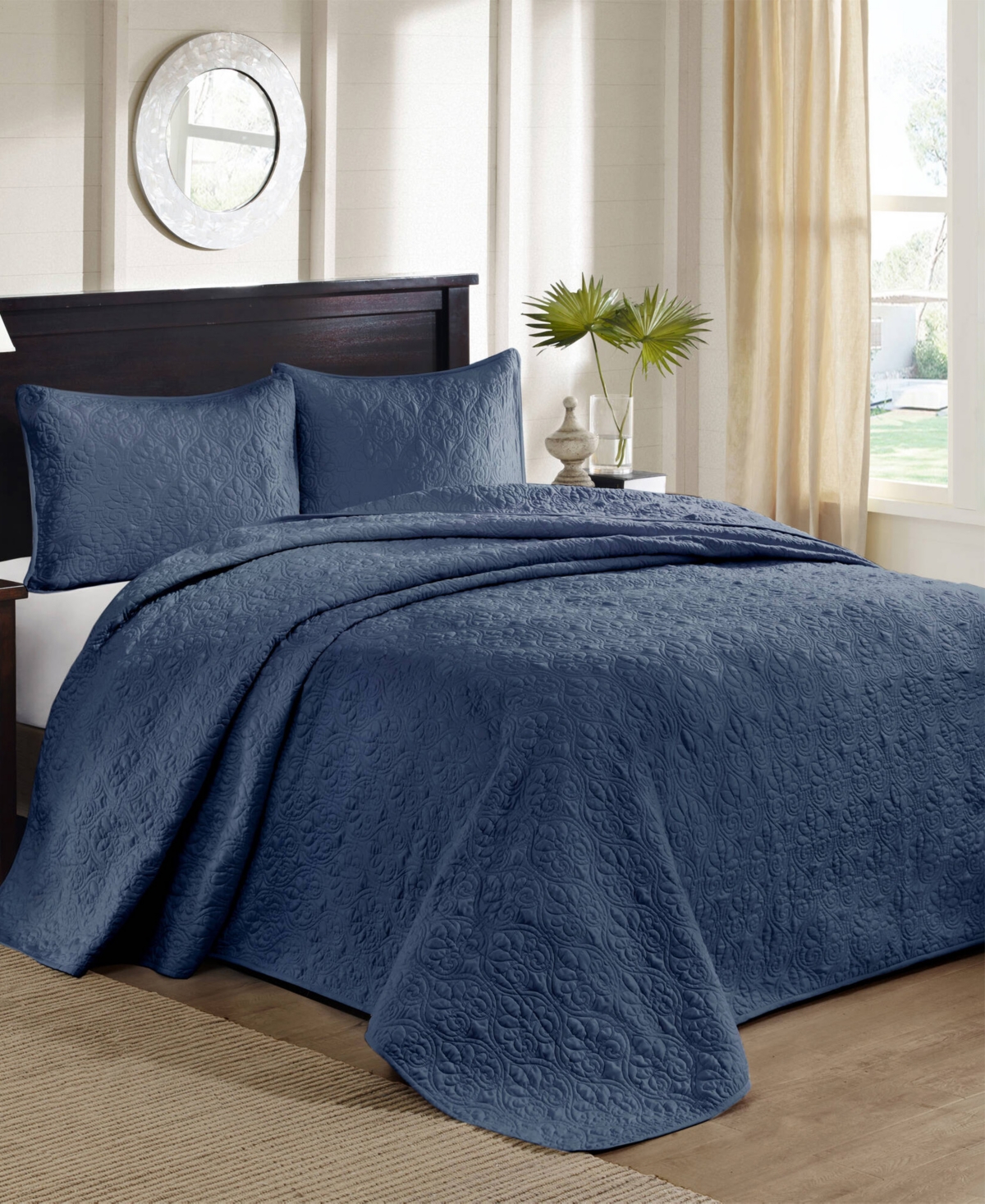 Click here for Madison Park Quebec Quilted 3-Pc. Bedspread Set  K... prices