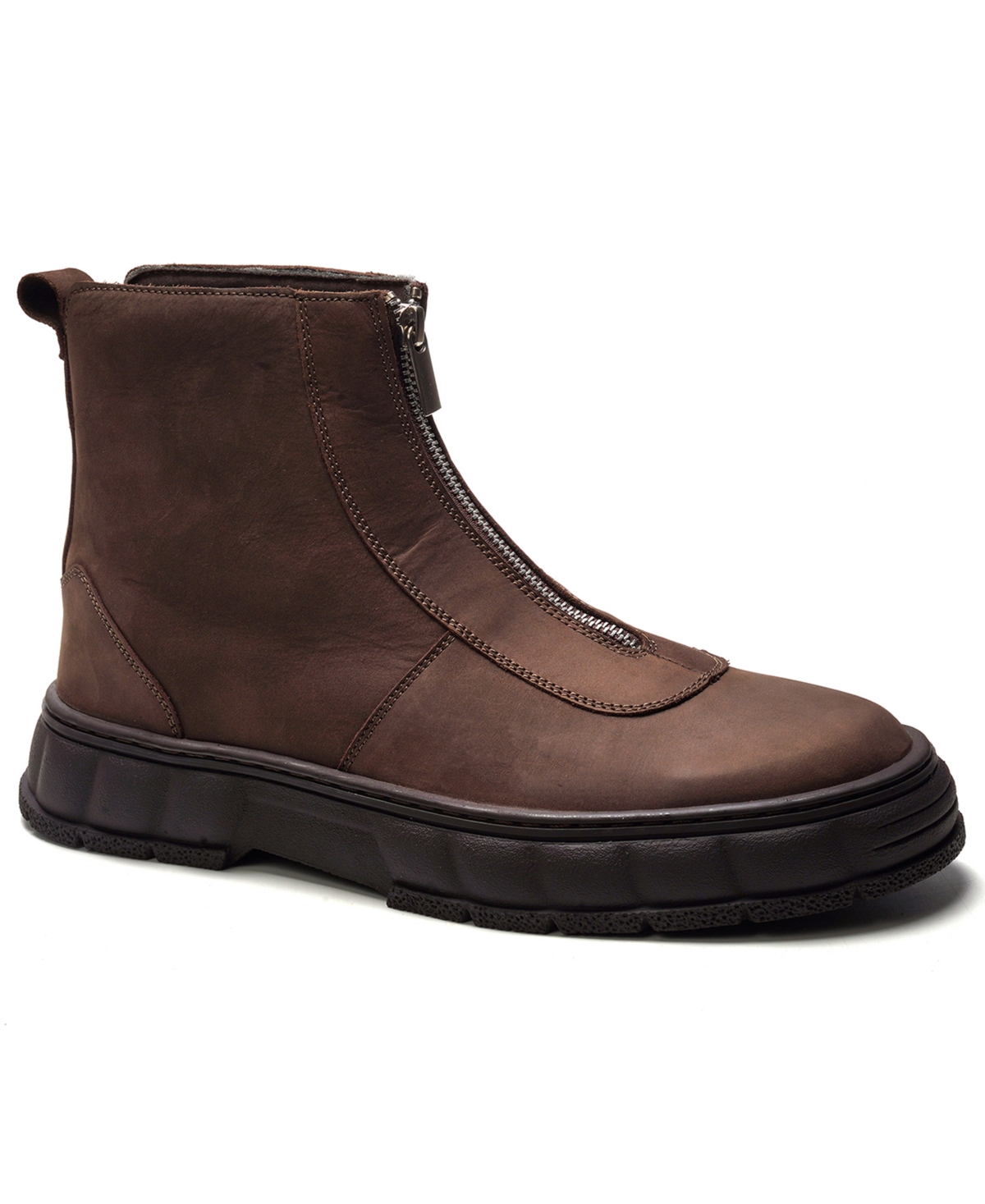 Click here for Anthony Veer Mens Vanta Front Zipper Boots - Brown prices