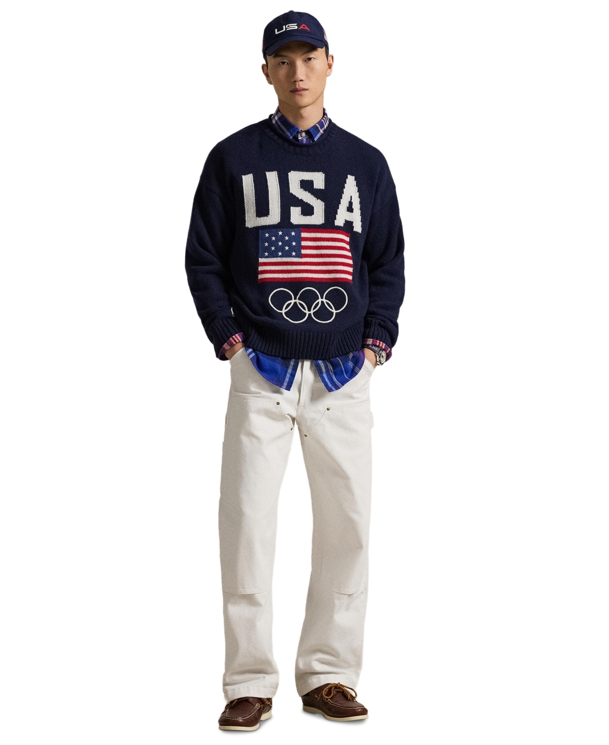 Click here for Polo Ralph Lauren Mens Roll-Neck Sweater - Navy Co... prices