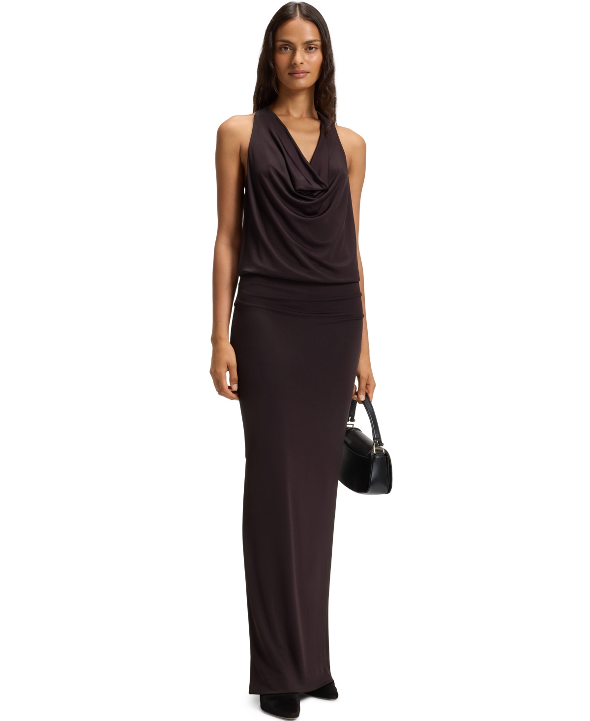Click here for Boss by Hugo Boss Womens Cowl-Neck Dress - Purple prices