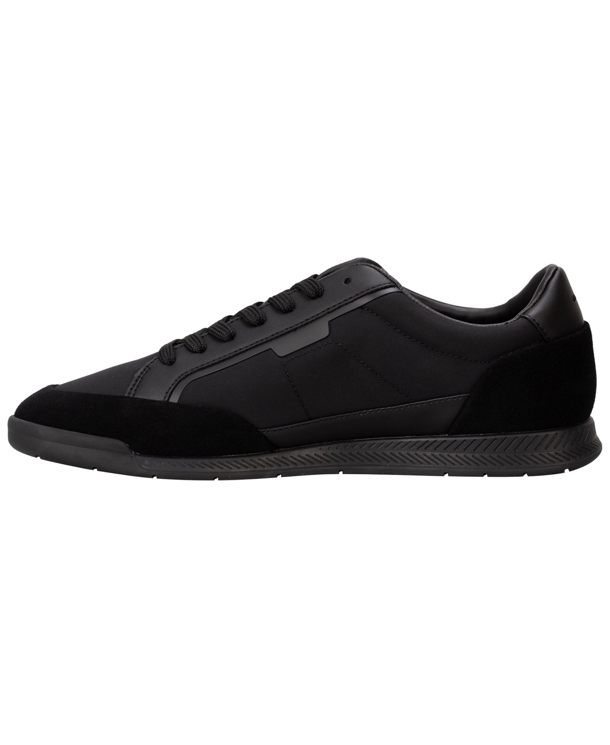 Click here for Boss Mens Nitan Round Toe Sneakers - Black prices
