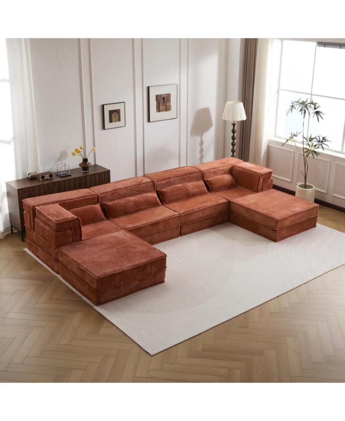 Click here for Streamdale Compression Sofa  Convertible Floor Sof... prices