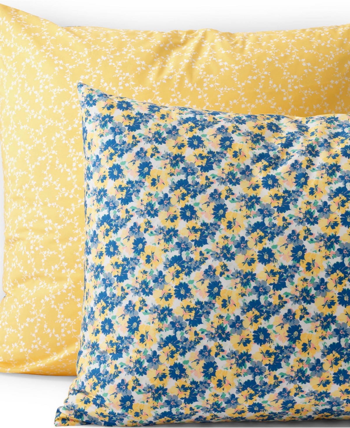 Click here for Lands End Pureloft Pillow Sham - Blue pewter flora... prices