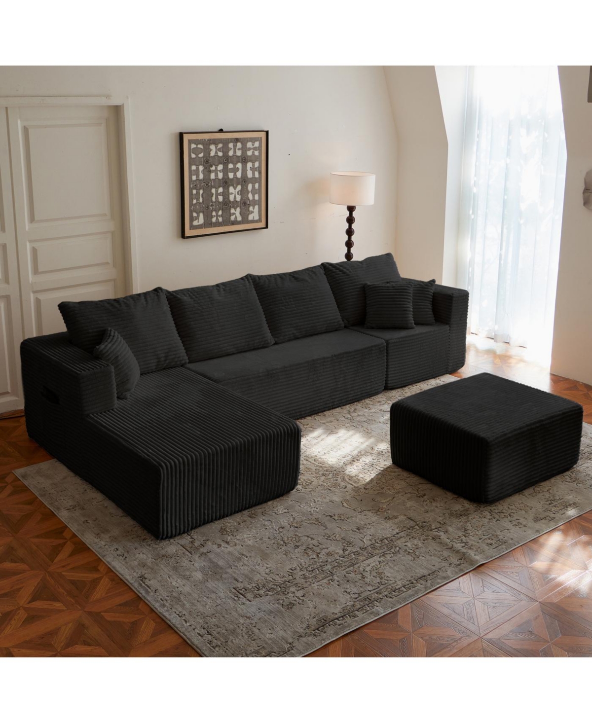 Click here for Streamdale Cloud Modular Sectional Sofa with Ottom... prices