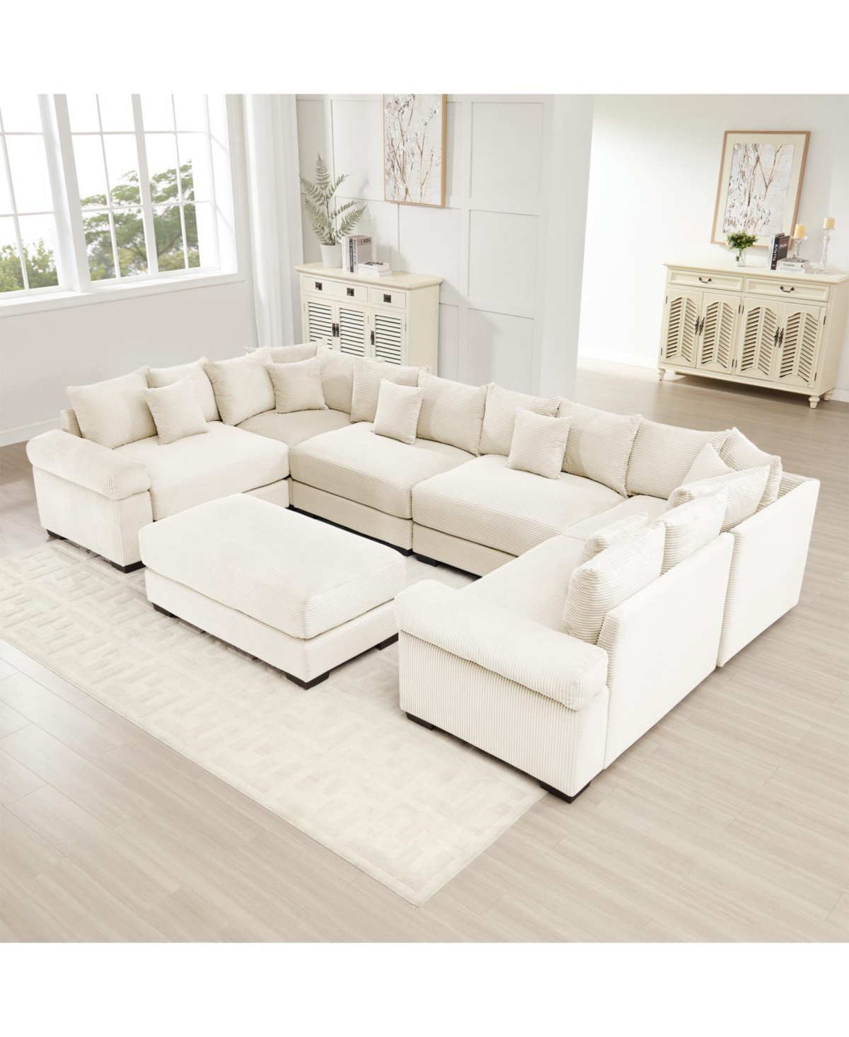 Click here for Streamdale Oversized Cloud Modular Sectional Couch... prices