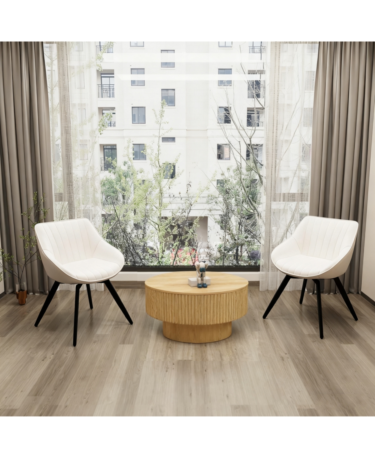 Click here for Streamdale Furniture Mdf Modern Round Coffee Table... prices