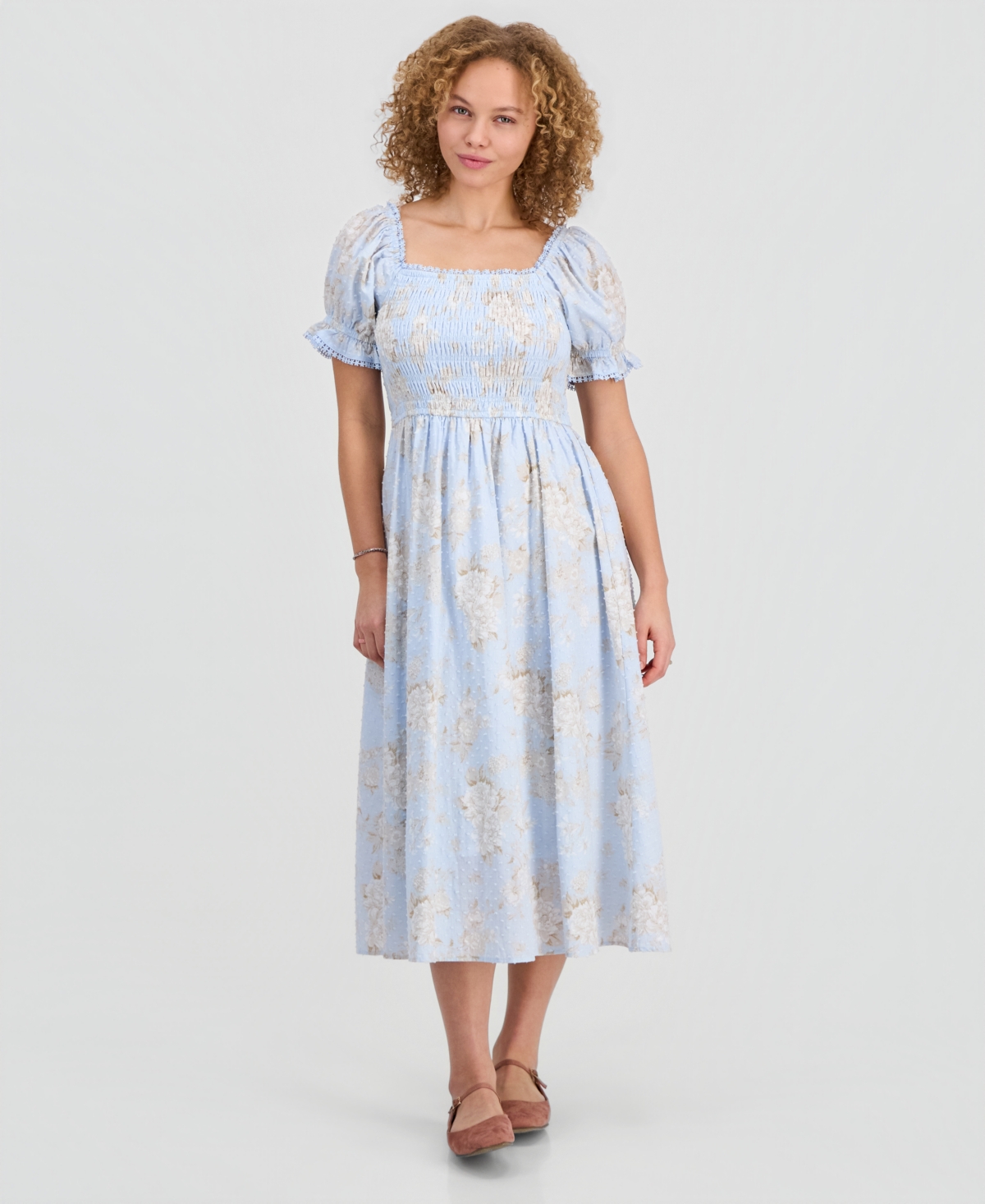 Click here for Celebrity Pink Juniors Textured Floral Printed Puf... prices