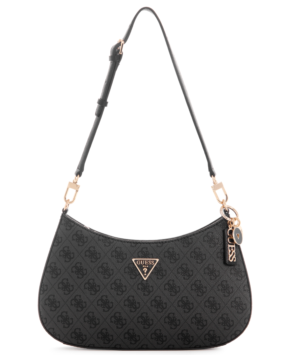 Click here for Guess Noelle Ii Small Top Zip Shoulder Bag - Coal... prices