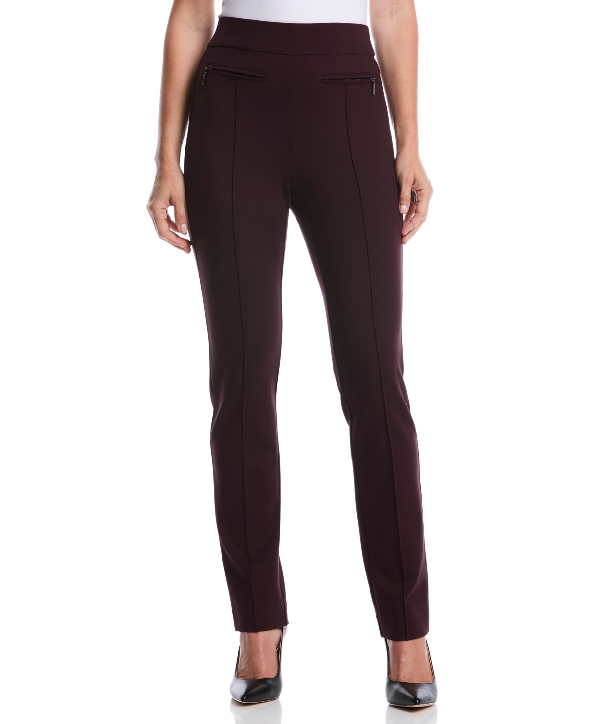 Click here for Rafaella Petite Ponte Slim Leg Pants - Vintage Win... prices