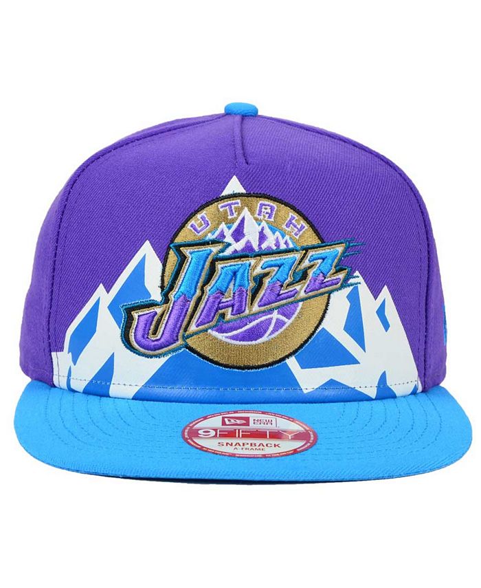 New Era Utah Jazz Logo Mural Snap 9FIFTY Cap - Macy's