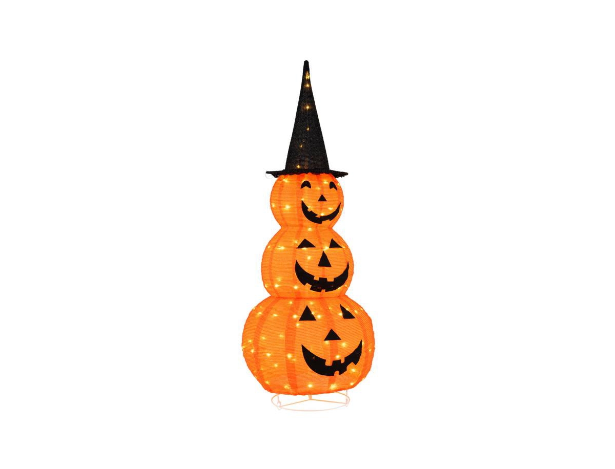 Click here for Mondawe 5 ft Lighted Stacked Pumpkins Halloween De... prices