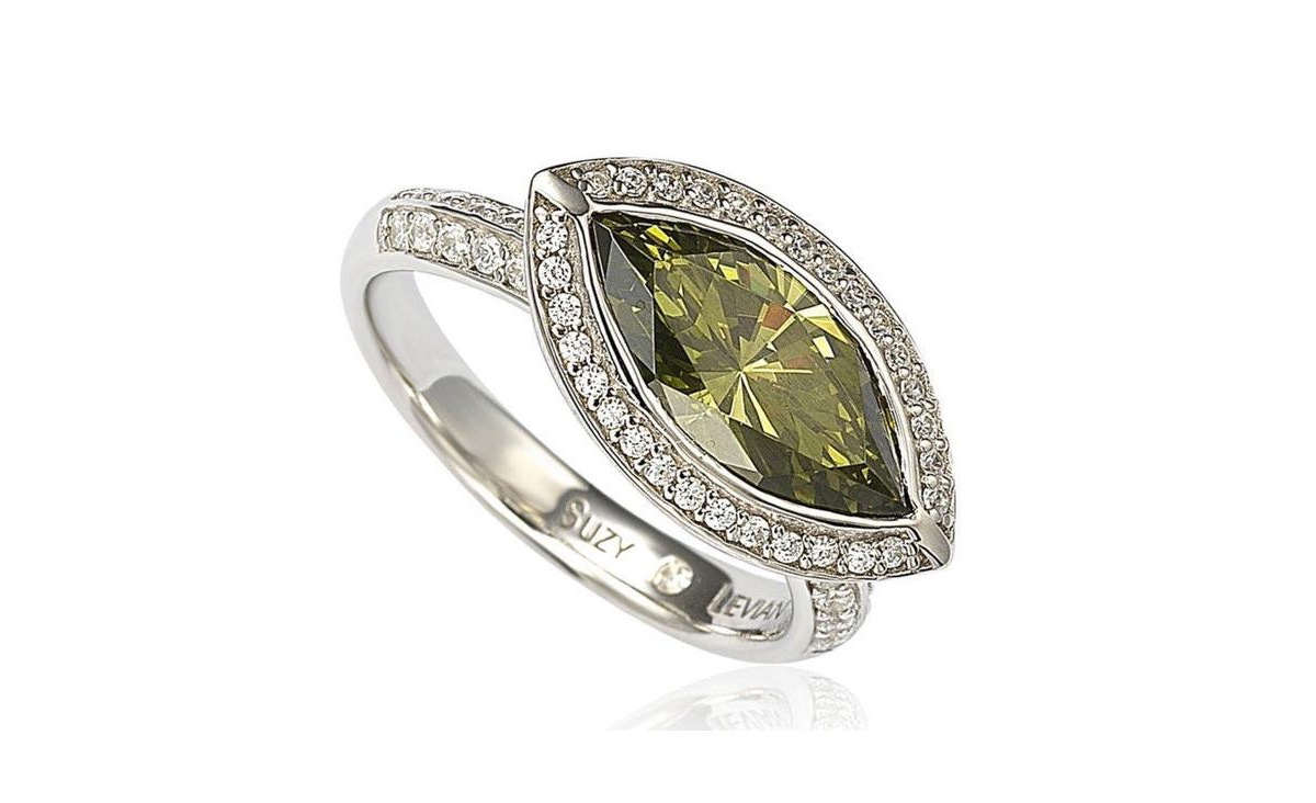 Click here for Suzy Levian Sterling Silver Cubic Zirconia East We... prices