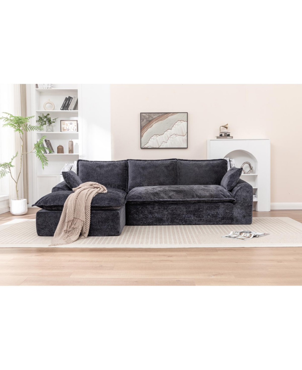 Click here for Streamdale 103" Cloud Sectional Couch with L-... prices