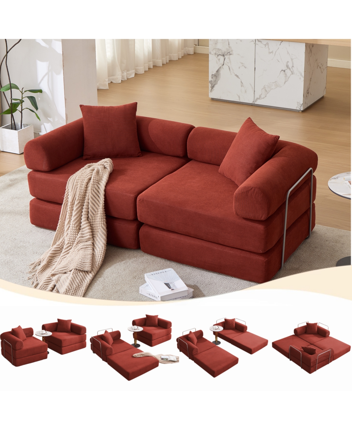 Click here for Streamdale Furniture Modular Sofa Bed for Apartmen... prices