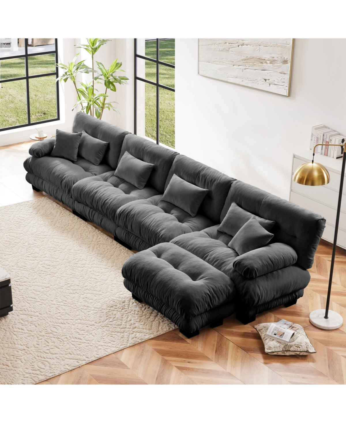 Click here for Streamdale Free Combination Modular Sectional Sofa... prices