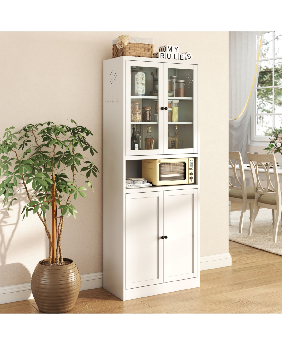 Click here for Streamdale Furniture Metal Kitchen Pantry Cabinet... prices