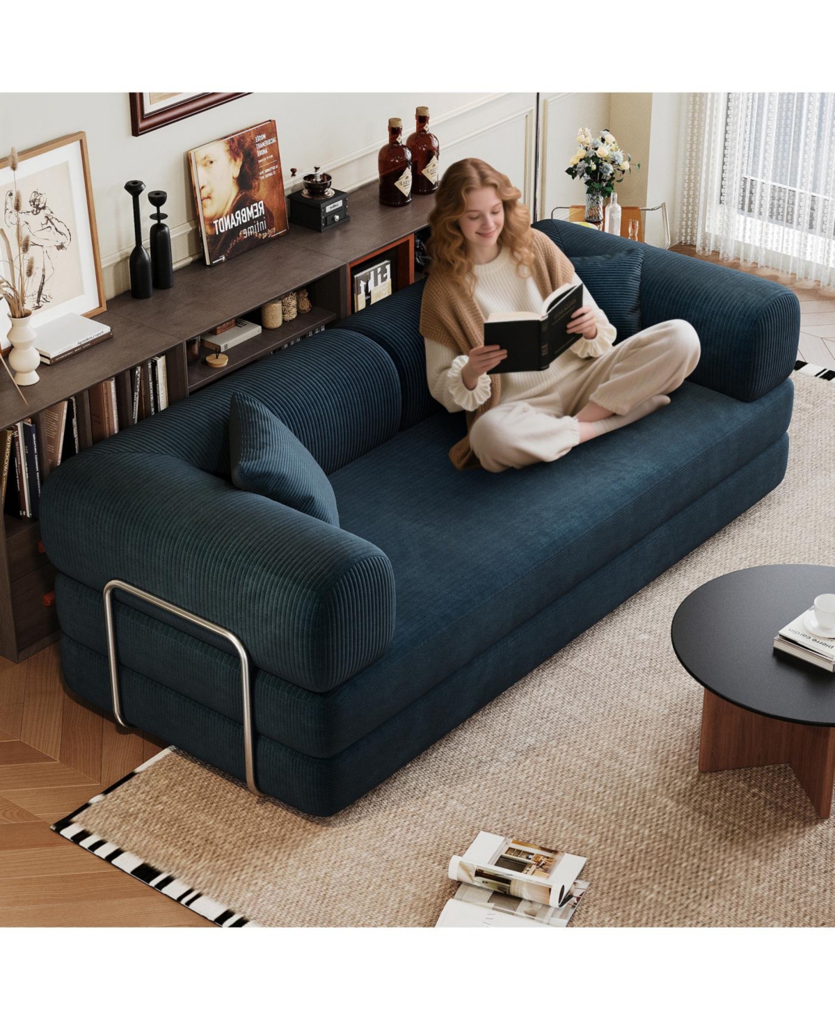 Click here for Streamdale Furniture 78.8" Corduroy Compressi... prices