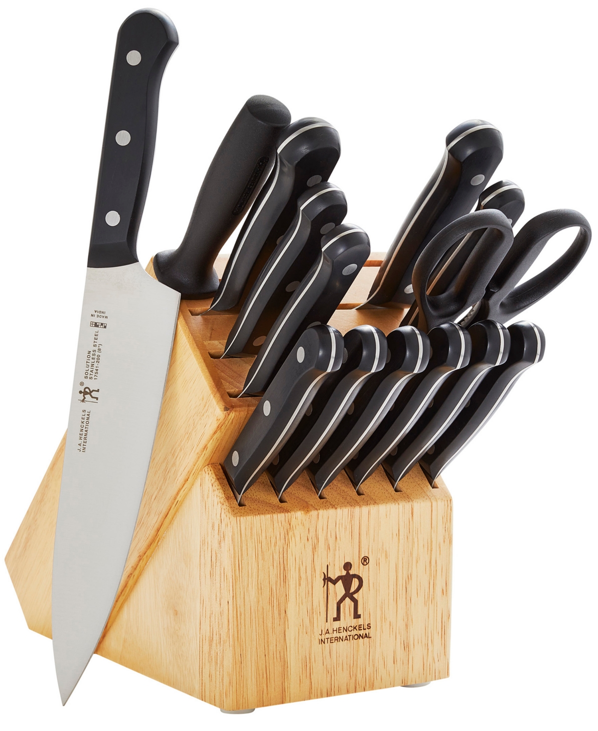 Click here for Henckels Solution 15-Pc. Knife Block Set - Natural... prices