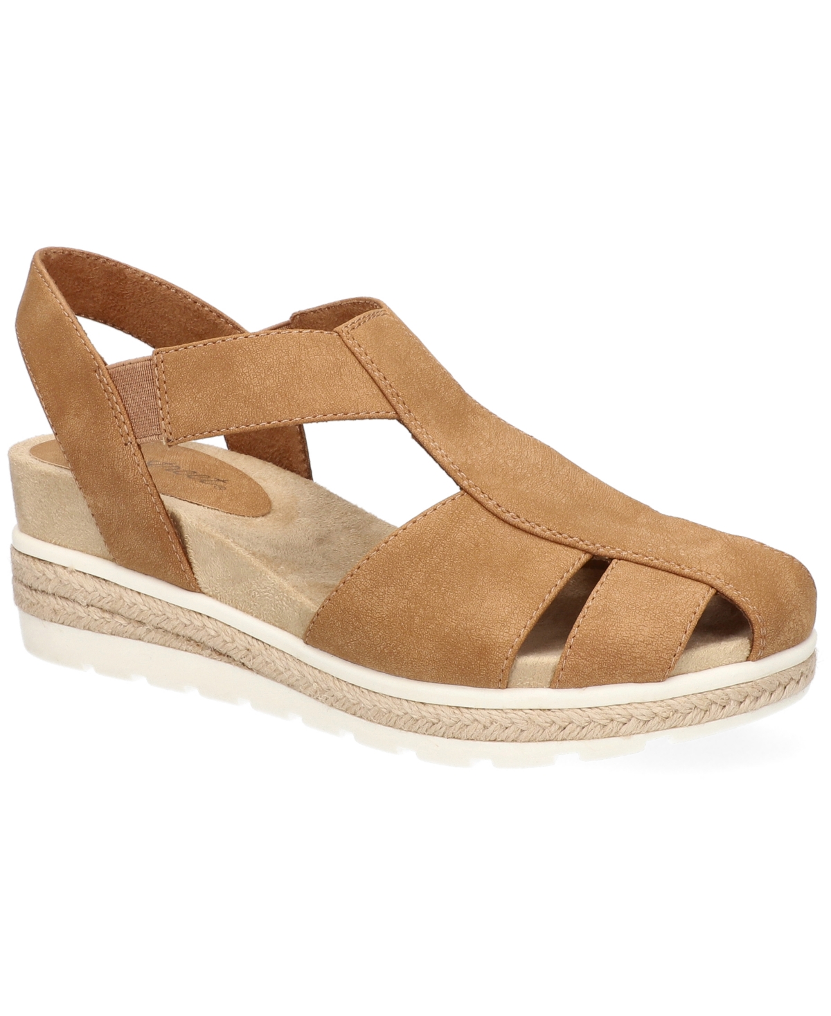 Click here for Easy Street Freeport Wedge Sandals - Dark Brown prices
