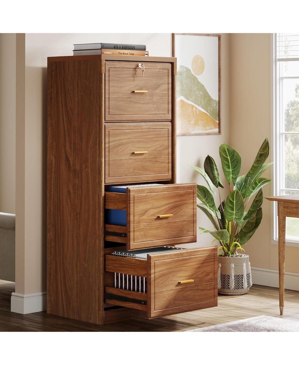 Click here for Tribesigns 4-Drawer File Cabinet  Vertical Filing... prices