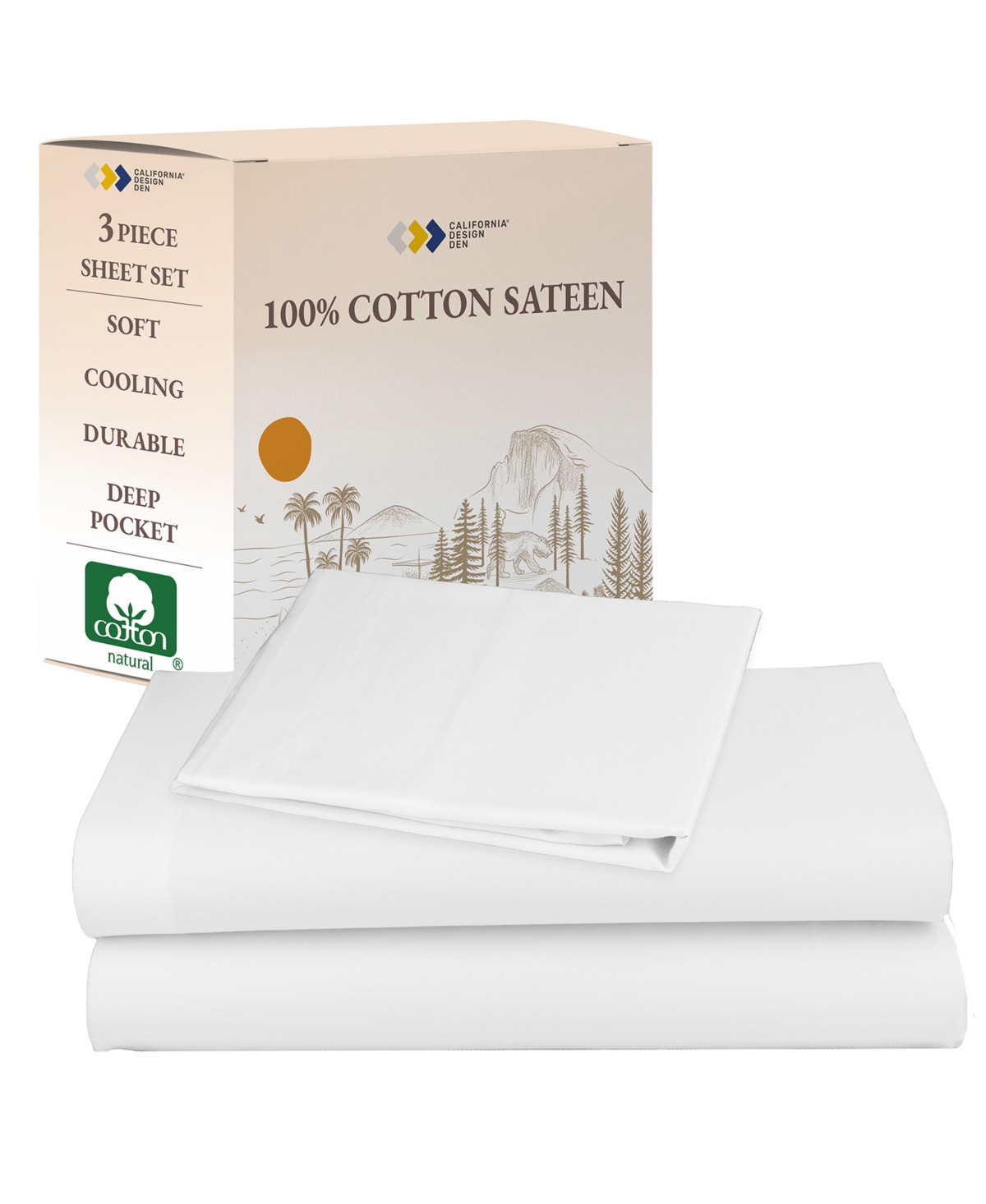 Click here for Soft 100 Cotton Sheets Set - Cooling Durable Satee... prices