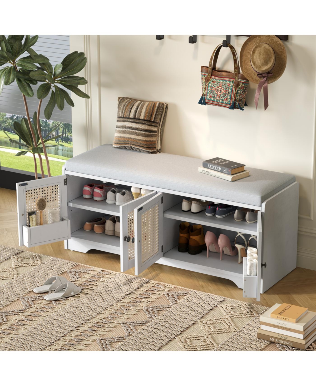 Click here for Streamdale Furniture Rustic Storage Bench with Cus... prices