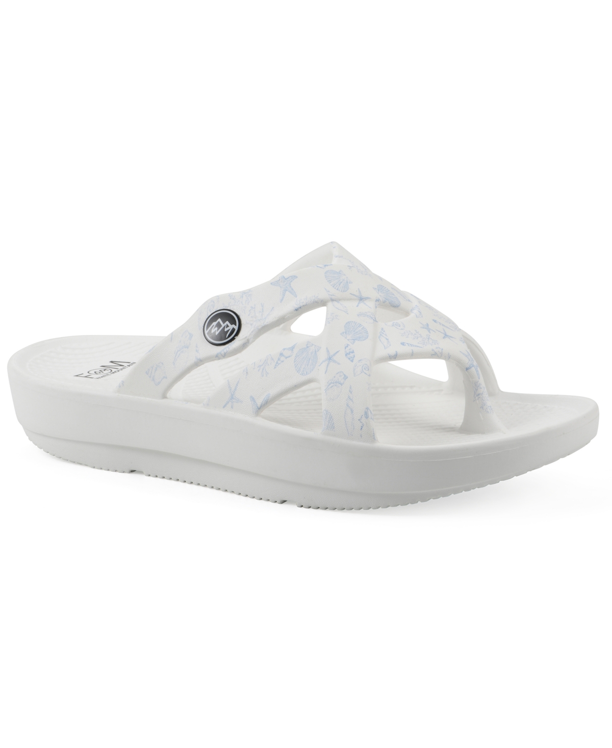 Click here for White Mountain Womens Rip Round Toe Flat Sandals -... prices