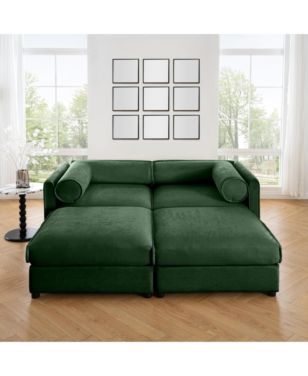 Click here for Streamdale Furniture Stylish Green Chenille 2-Seat... prices