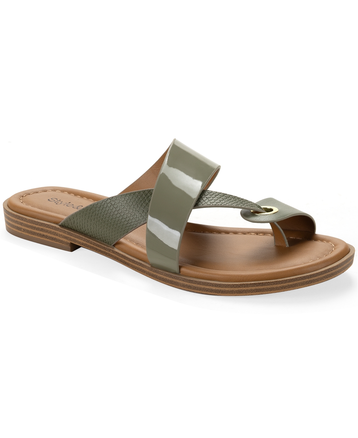 Click here for Style & Co Womens Satinne Toe-Ring Thong Sandals... prices