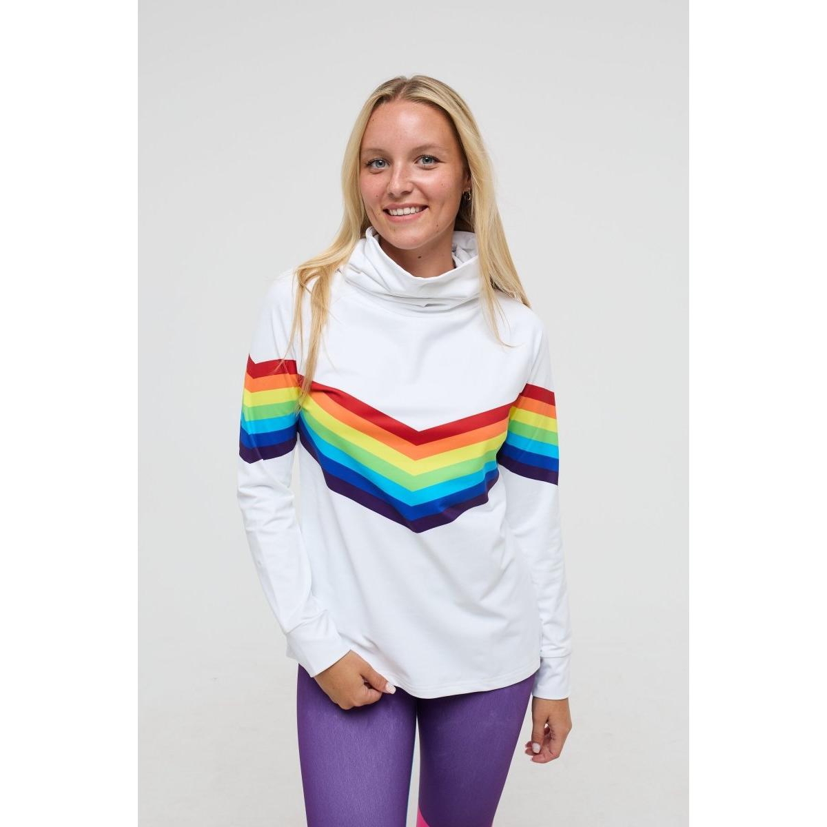 Click here for Oosc Womens High Neck Baselayer Top Rainbow Road -... prices