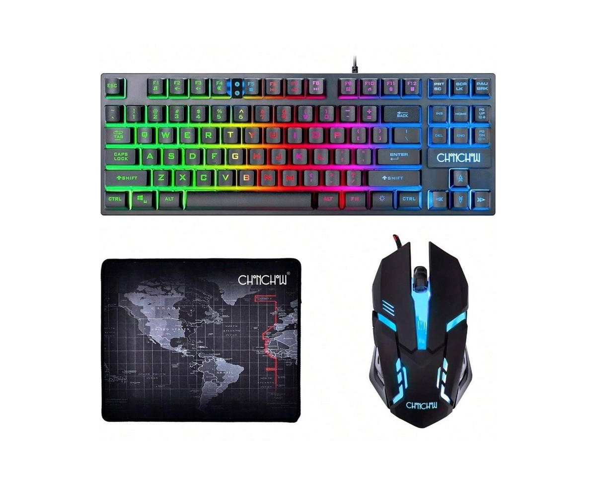 Click here for 87 Keys Tkl Gaming Keyboard And Mouse Combo - Wire... prices
