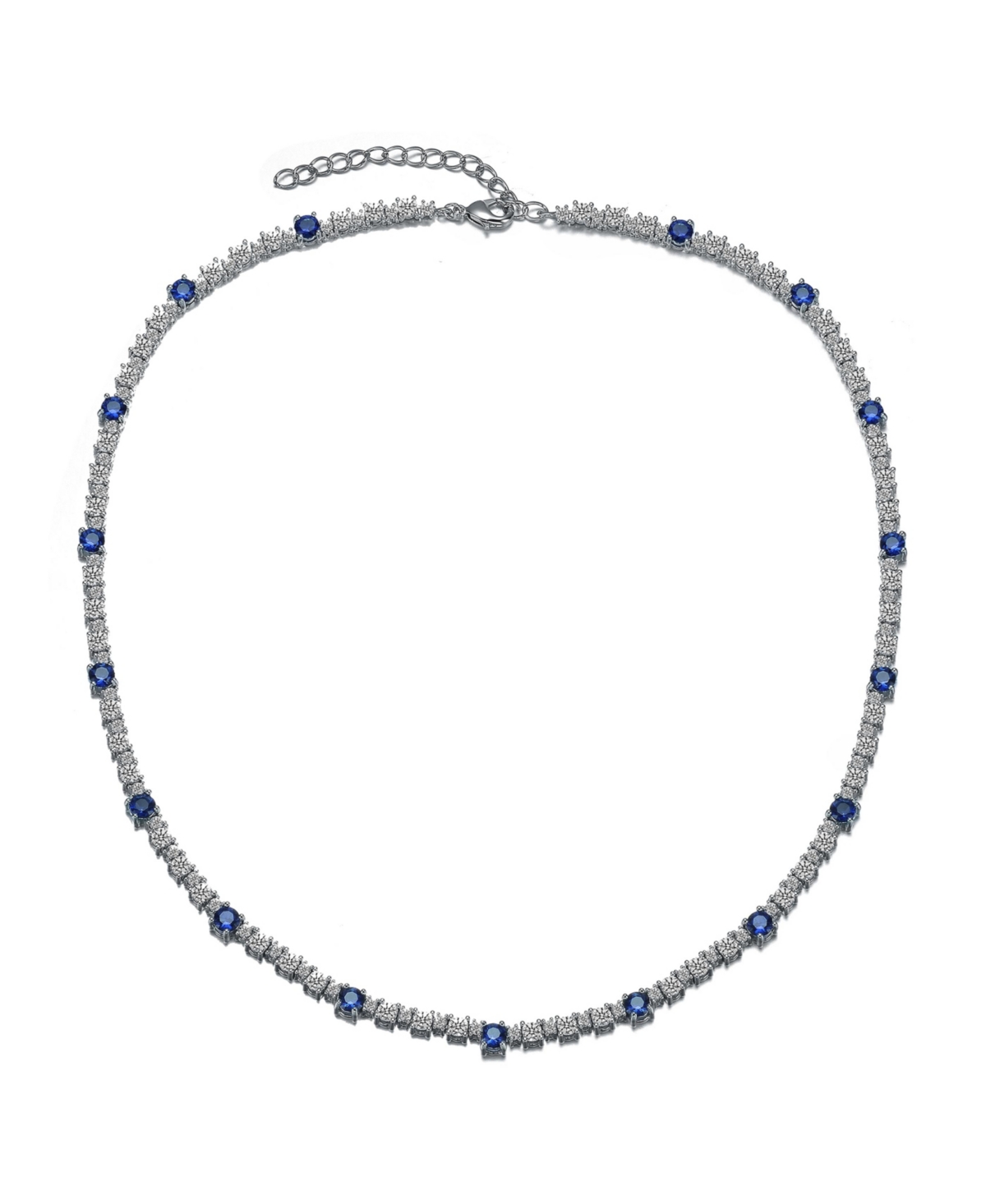 Click here for White Gold Plated Clear or Blue Sparkling Cubic Zi... prices