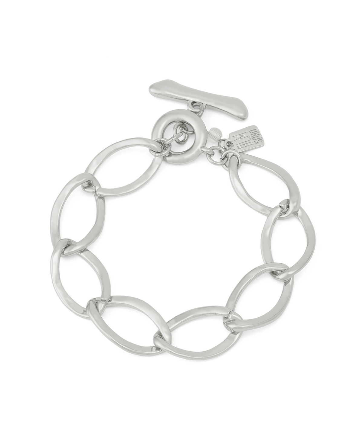 Click here for Robert Lee Morris Soho Silver Link Toggle Bracelet... prices