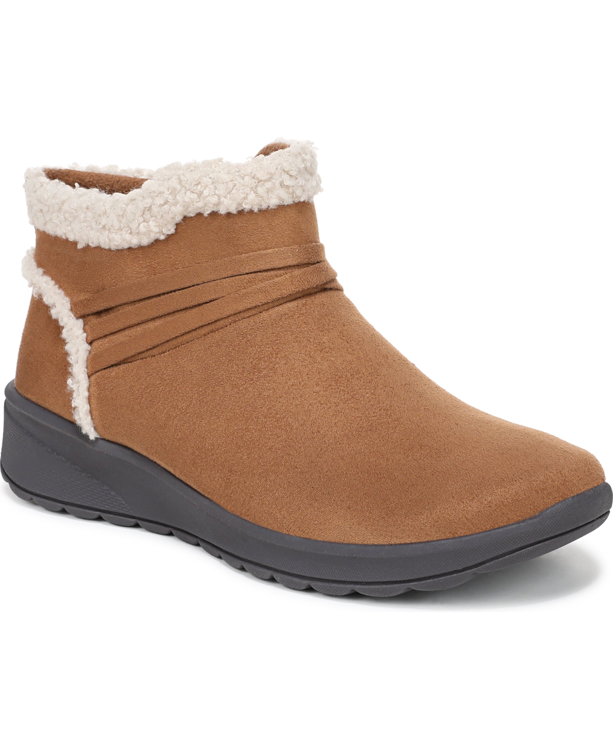 Click here for LifeStride Glendale Ankle Bootie - Dark Tan Micros... prices