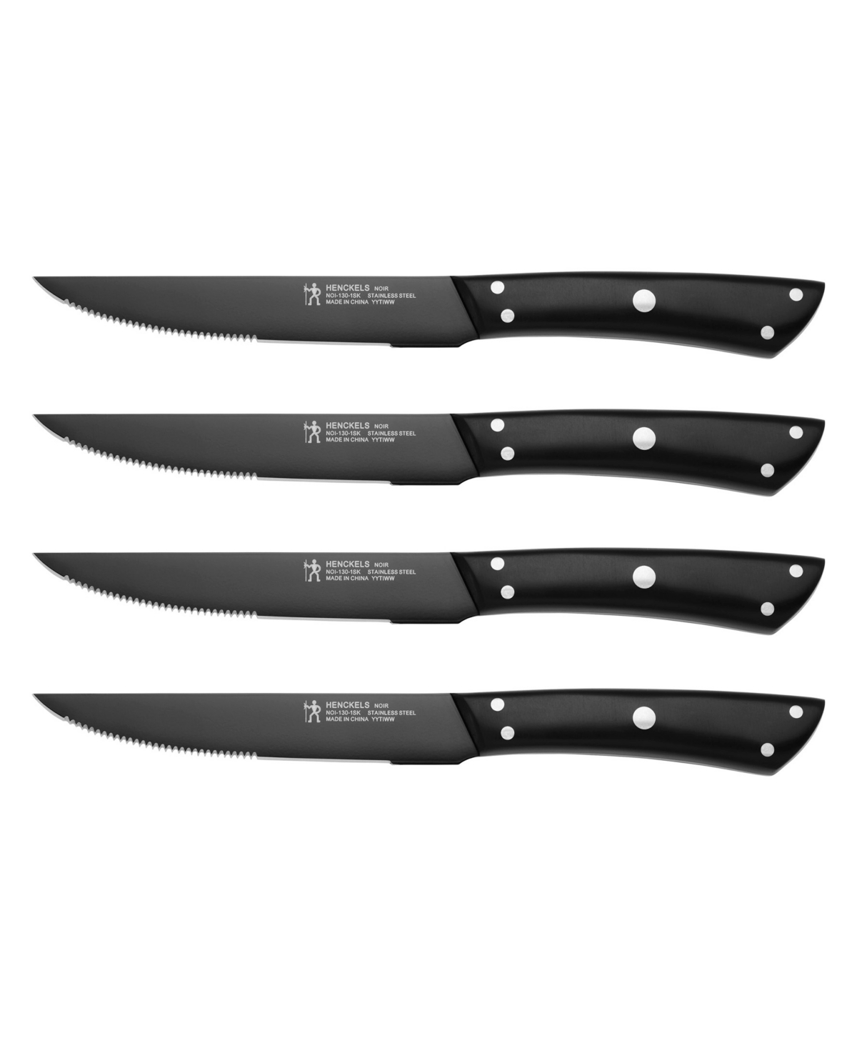 Click here for Henckels Noir 4-Pc. Steak Knife Set - Black prices