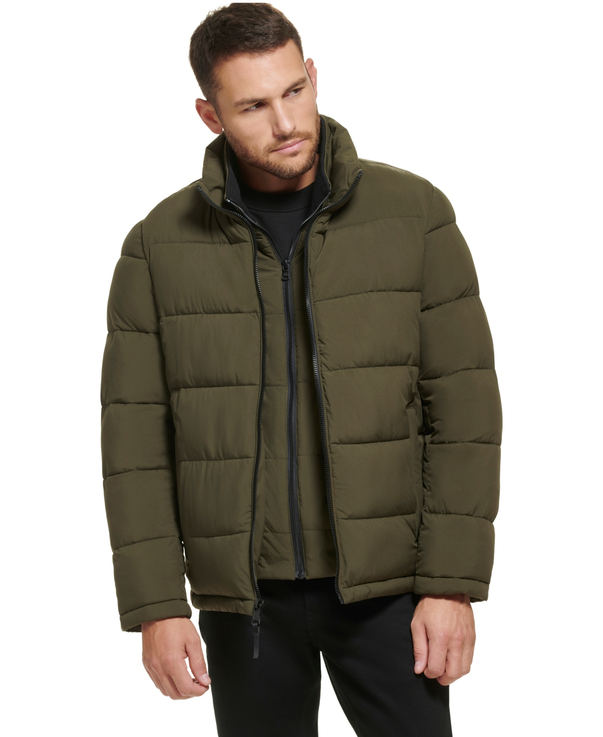 Click here for Calvin Klein Mens Puffer With Set In Bib Detail  C... prices