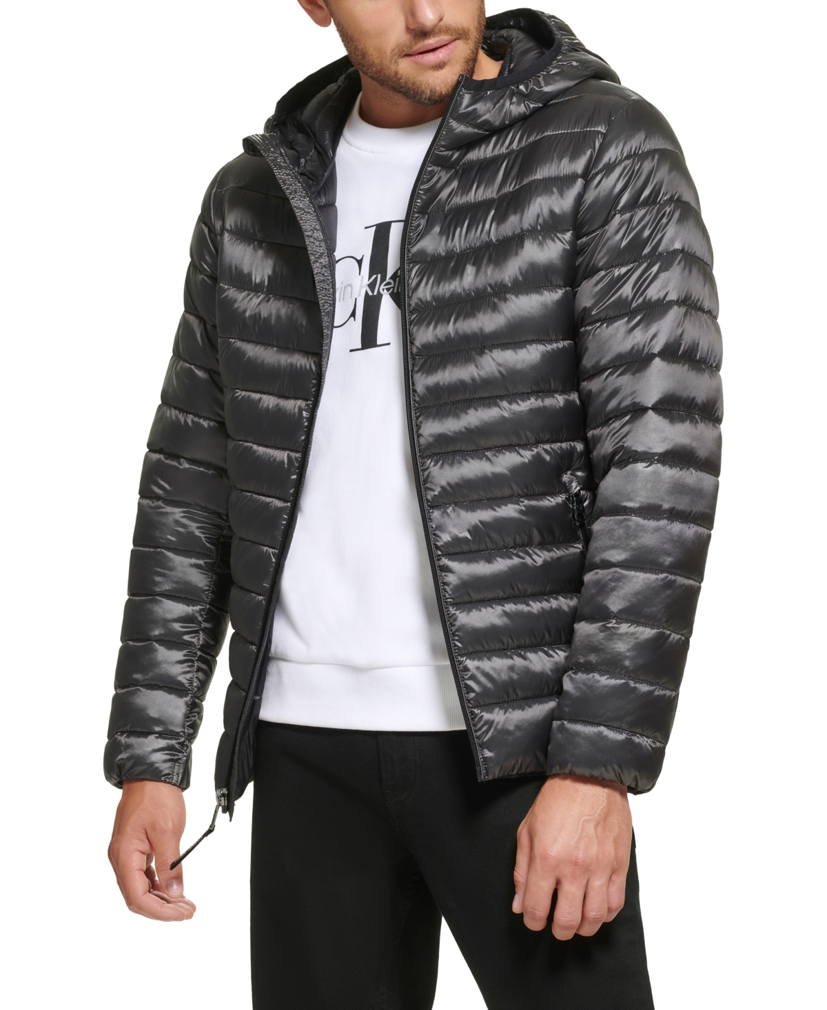 Click here for Calvin Klein Mens Hooded & Quilted Packable Jacket... prices