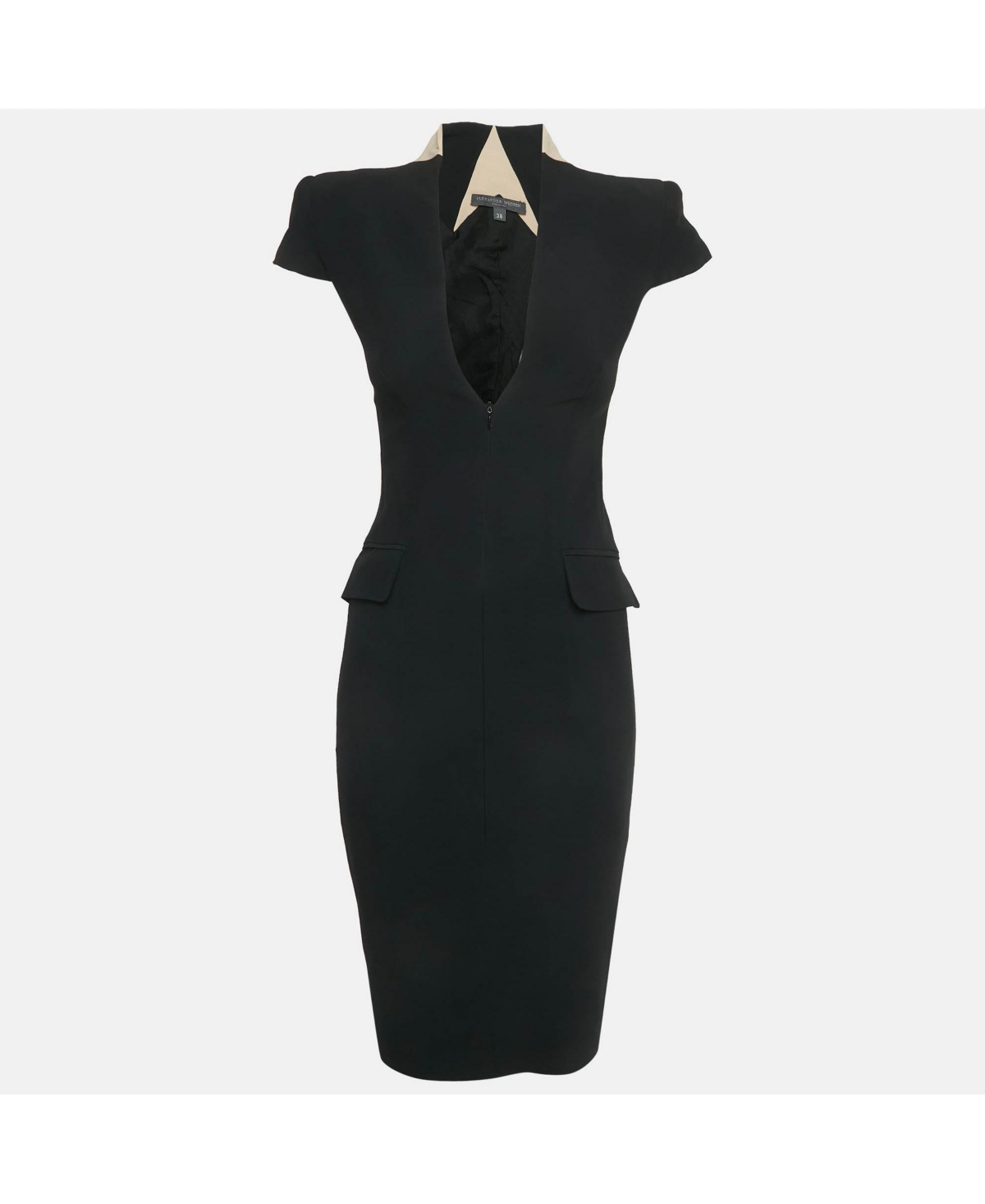 Click here for Pre-Owned Alexander Mcqueen Womens Black /beige Cr... prices