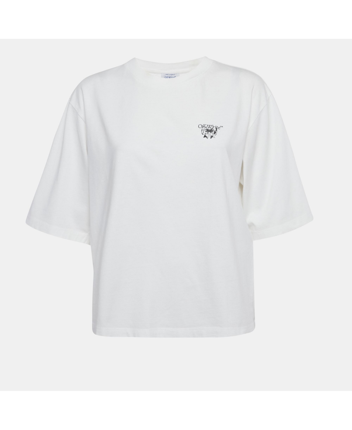 Click here for Pre-Owned Off-White Womens Pre-Owned Bow Print Jer... prices