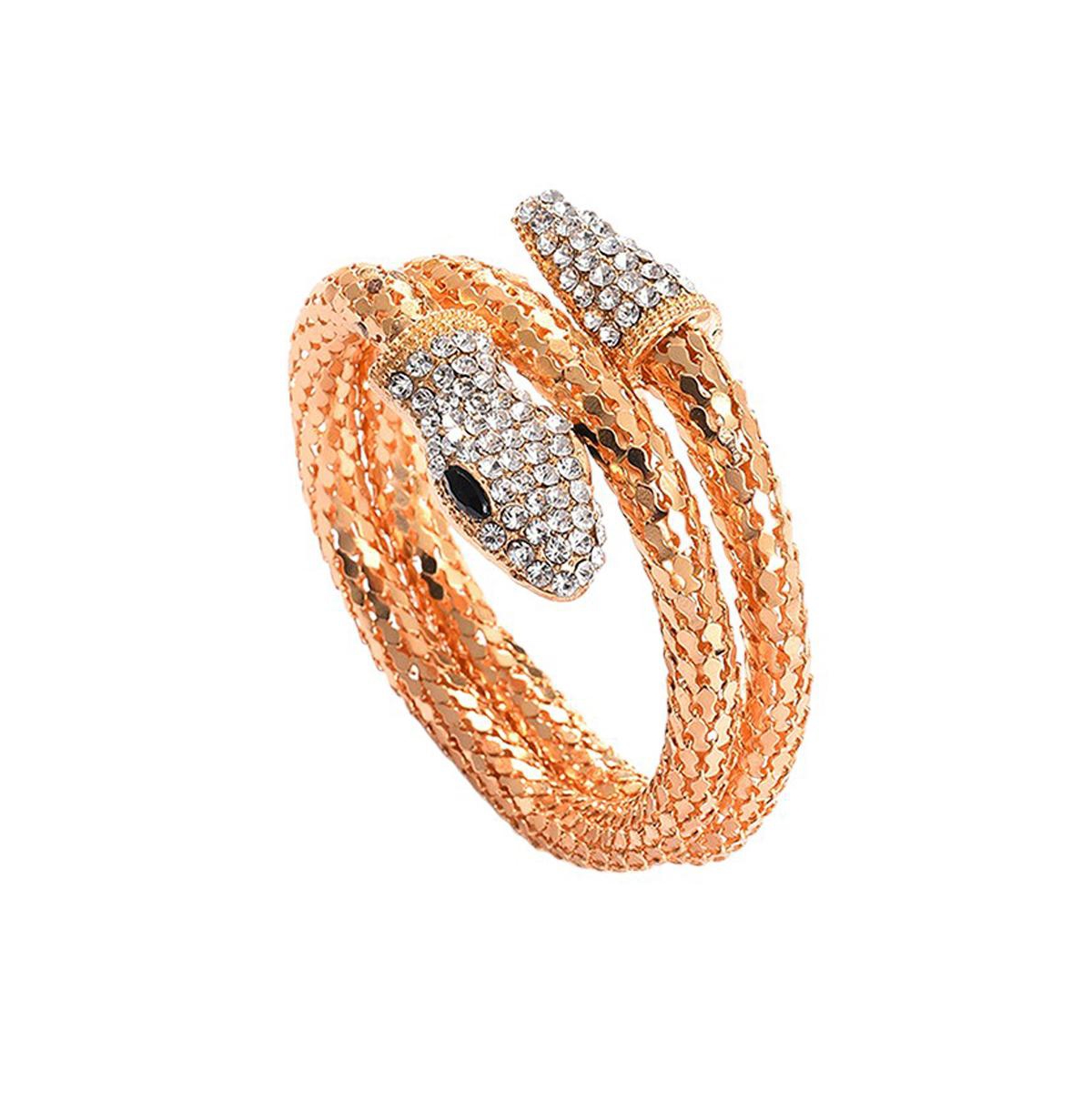 Click here for Sohi Womens Snake Statement Bracelet - Gold prices