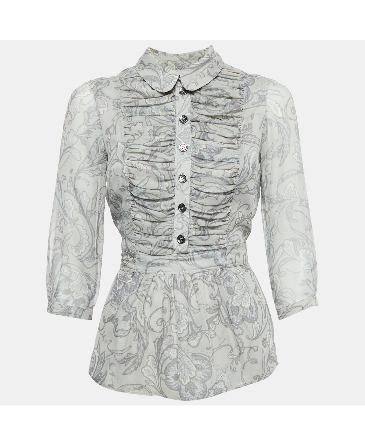 Click here for Pre-Owned Burberry Womens London Printed Crepe Tie... prices