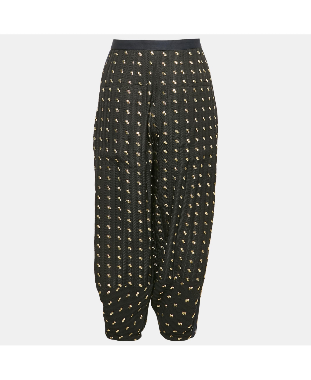 Click here for Pre-Owned Chloe Womens Black Silk Brocade Side Met... prices