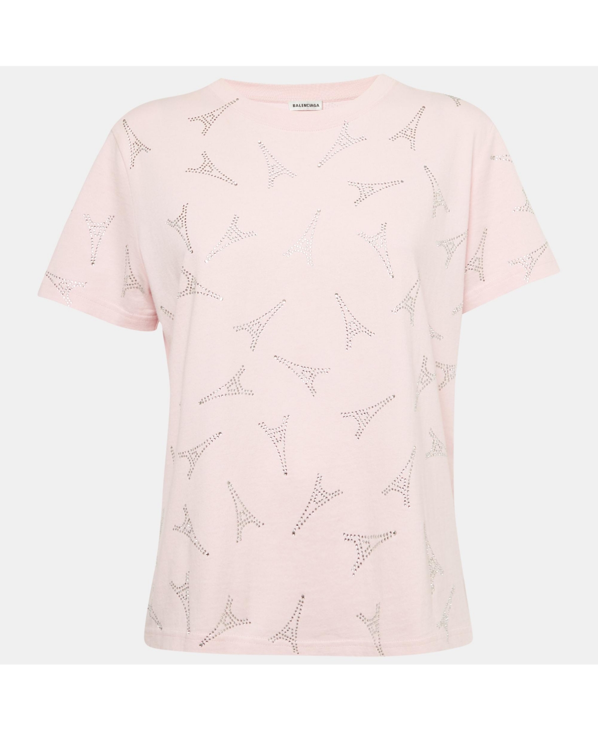 Click here for Pre-Owned Balenciaga Womens Pink Eiffel Tower Crys... prices