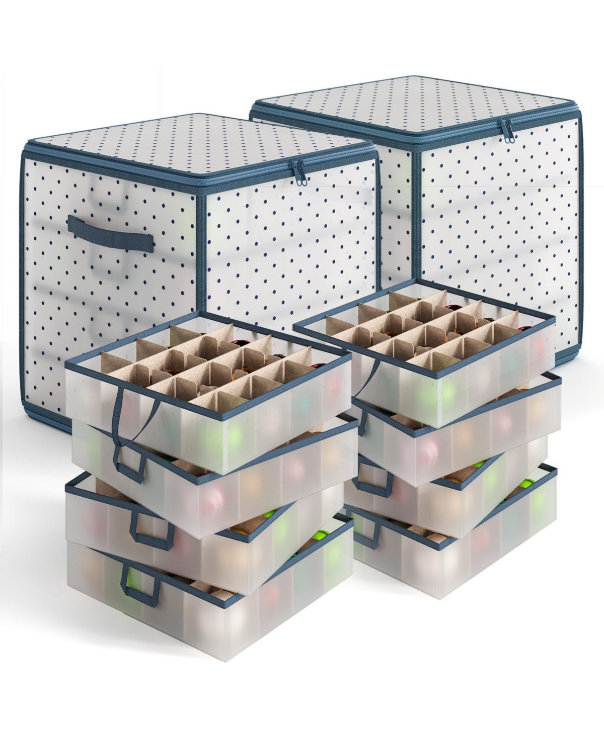 Click here for Christmas Ornament Storage Box With 4 Inner Tray D... prices